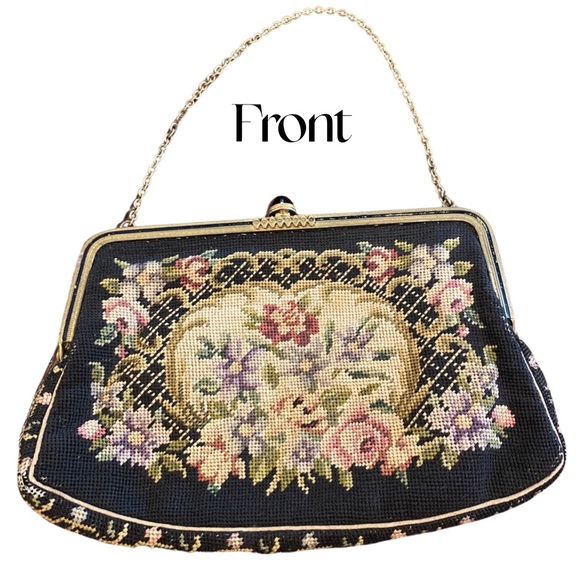 Bags | Vintage Petit Point Needlepoint Bag | Poshmark